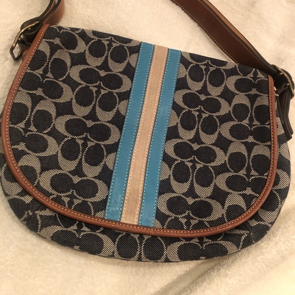 Coach | Bags | Rare Coach Denim Crossbody Handbag | Poshmark